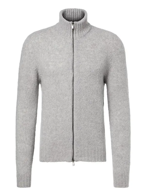 Thom Sweeney Wool And Cashmere-blend Cardigan - Grey