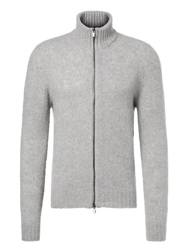 Thom Sweeney Wool And Cashmere-blend Cardigan - Grey