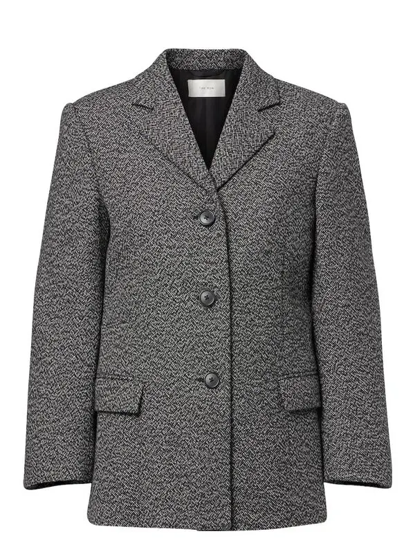 THE ROW Eudora Cashmere And Wool Blazer - Grey