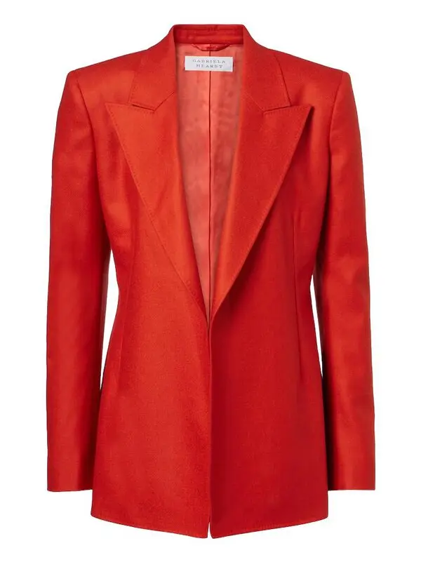 Gabriela Hearst Mairi Wool And Cashmere Jacket - Orange