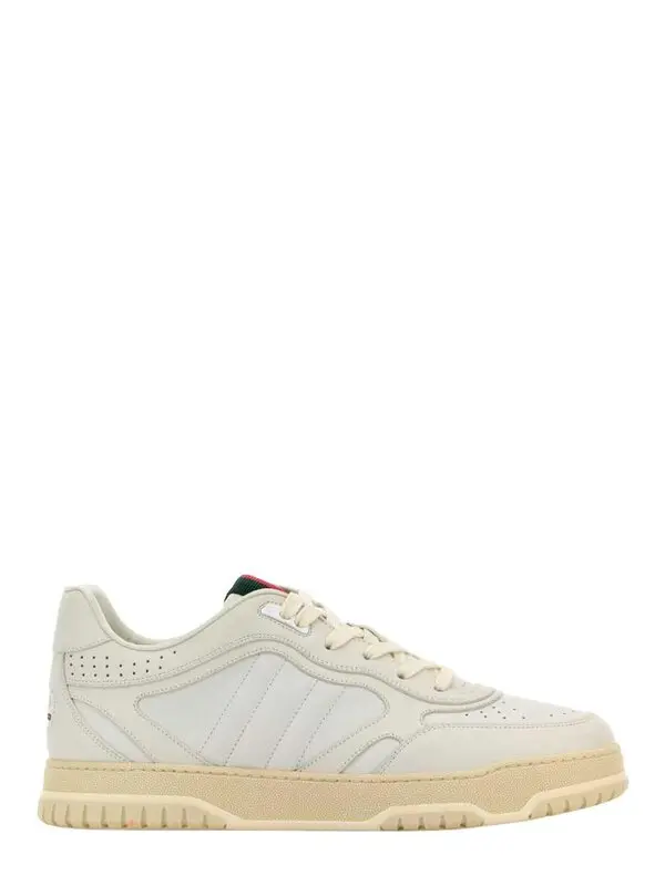 Gucci Re-web Leather Sneakers - White
