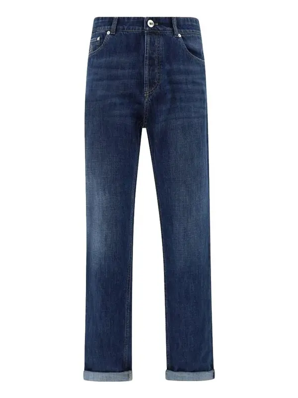 Brunello Cucinelli Straight-leg Jeans - Blue