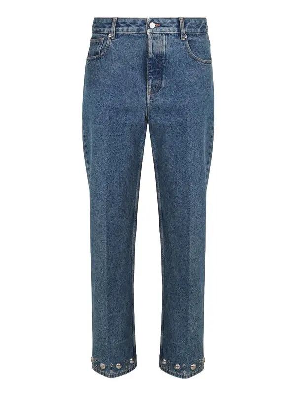 Valentino Garavani Five-pocket Straight-leg Jeans - Navy