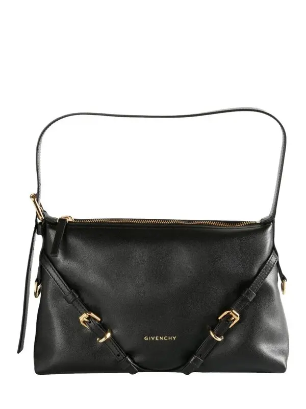 Givenchy Voyou Mini Leather Shoulder Bag - Black