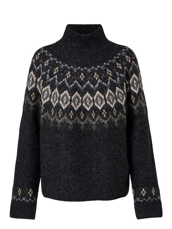 Vince Cashmere Turtleneck Sweater - Grey