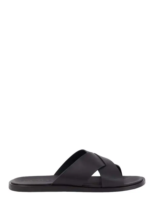 Orlebar Brown Leather Sandals - Black