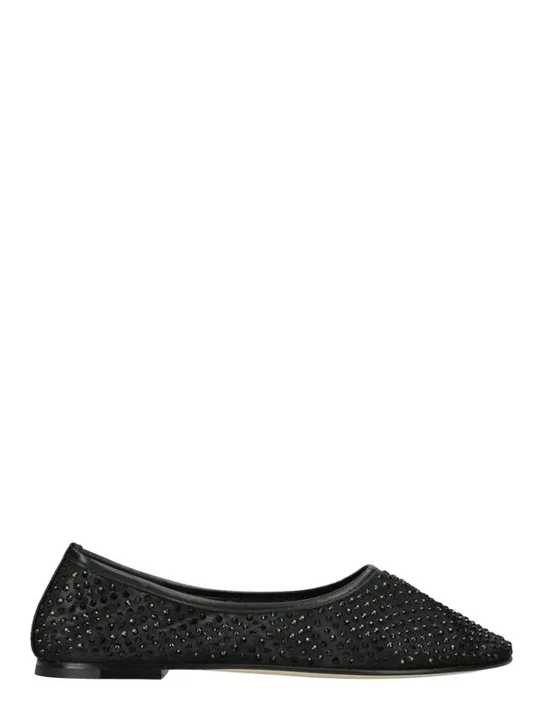 Dear Frances Balla Mesh Ballet Flats - Black