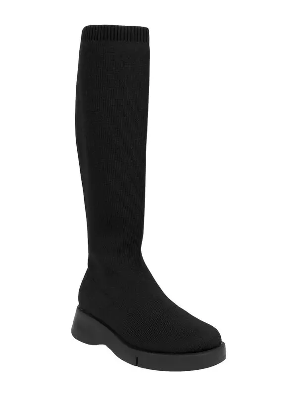 Aerosoles Flann Knee High Boots - Black Knit