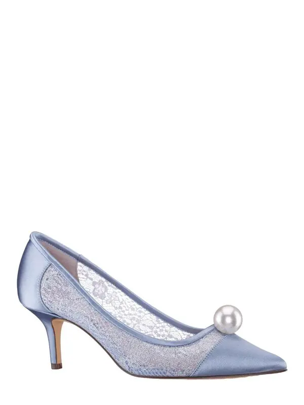 Nina Bence Pointed Toe Pumps - Icy Blue