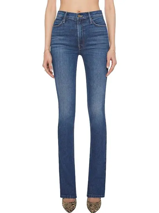 MOTHER Runaway High-waist Flare Jeans - Shine On