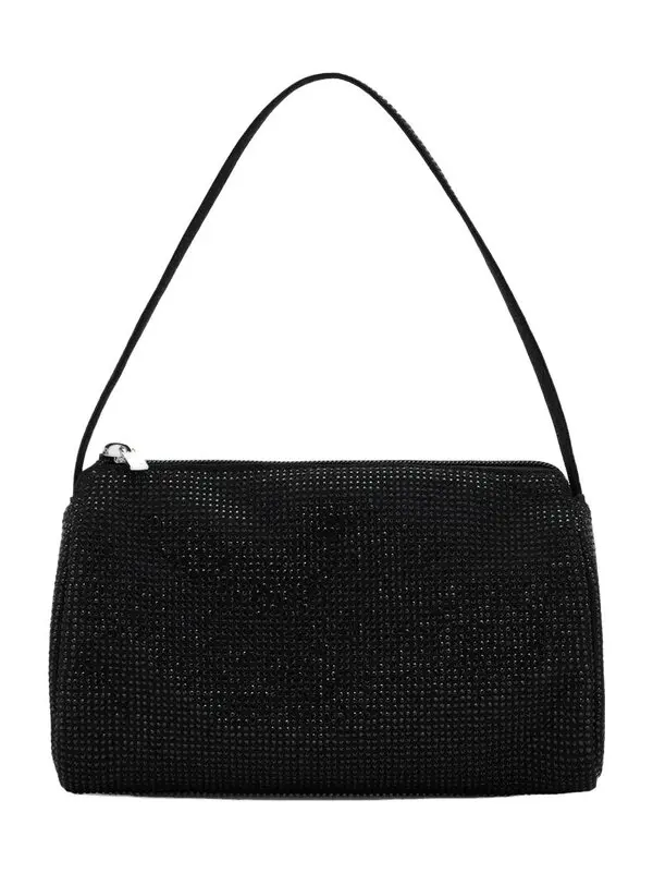 Mango Rhinestone Handbag - Black