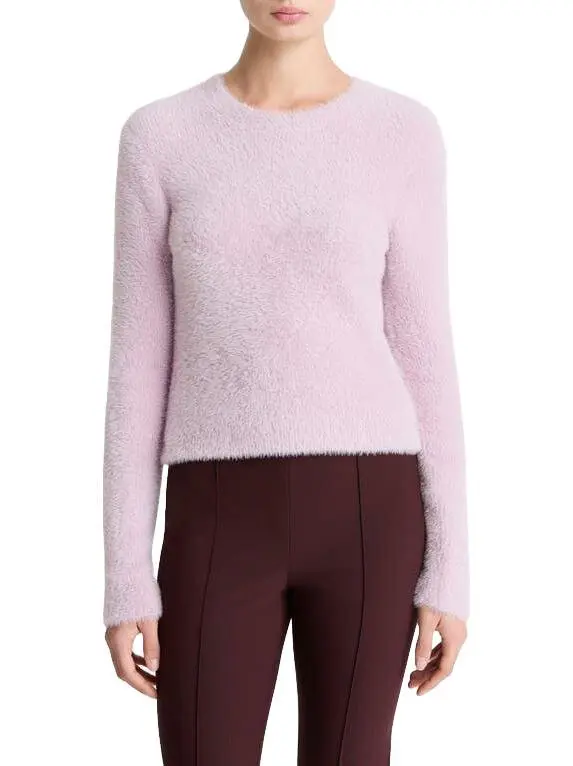 Vince Eyelash Crewneck Sweater - Iris Quartz