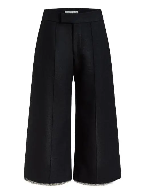 CONTESSA MILLS Salem Wide-leg Wool Trouser - Black