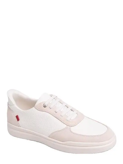 MARC JOSEPH NEW YORK Main Street Hands Free Leather Sneakers - White Grainy Leather
