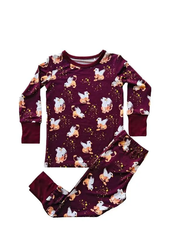 LAREE + CO Griffin Long Sleeve Set - Burgundy