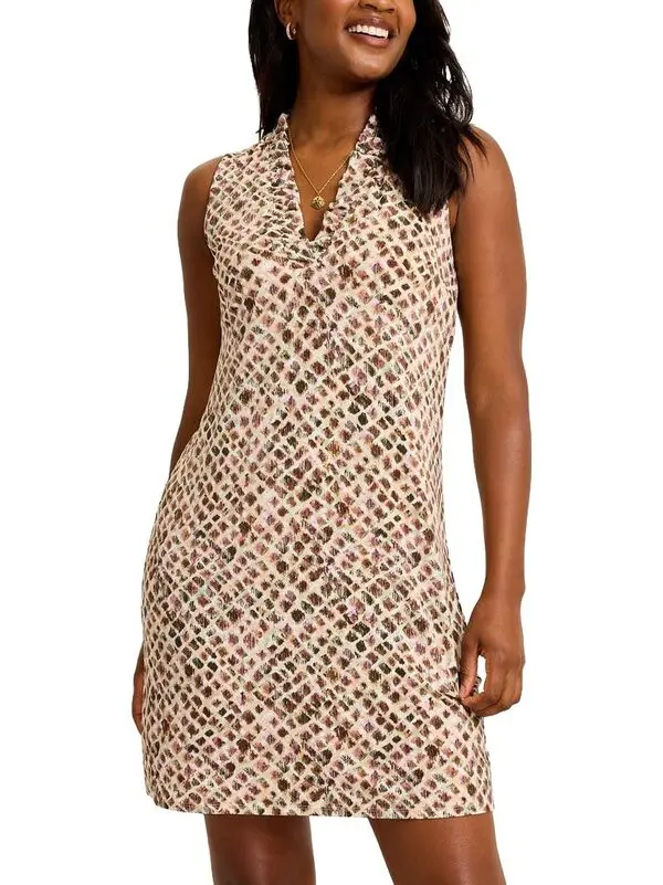 Tommy Bahama Carmela Gemstone Geo Sleeveless Mini Dress - Coconut