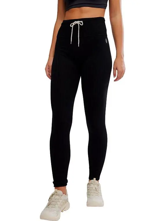 Free People Take Flight Jogger Leggings - Black Combo