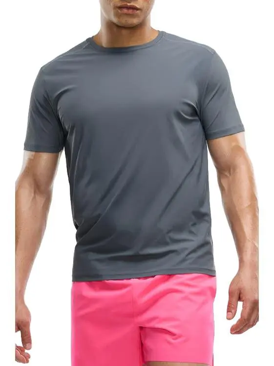 PELOTON Interlock Short Sleeve Run Tee - Dark Grey