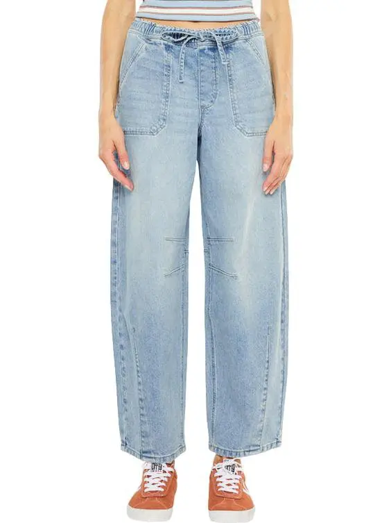 KANCAN Starlet Ultra High Rise Horseshoe Jeans - Medium Wash