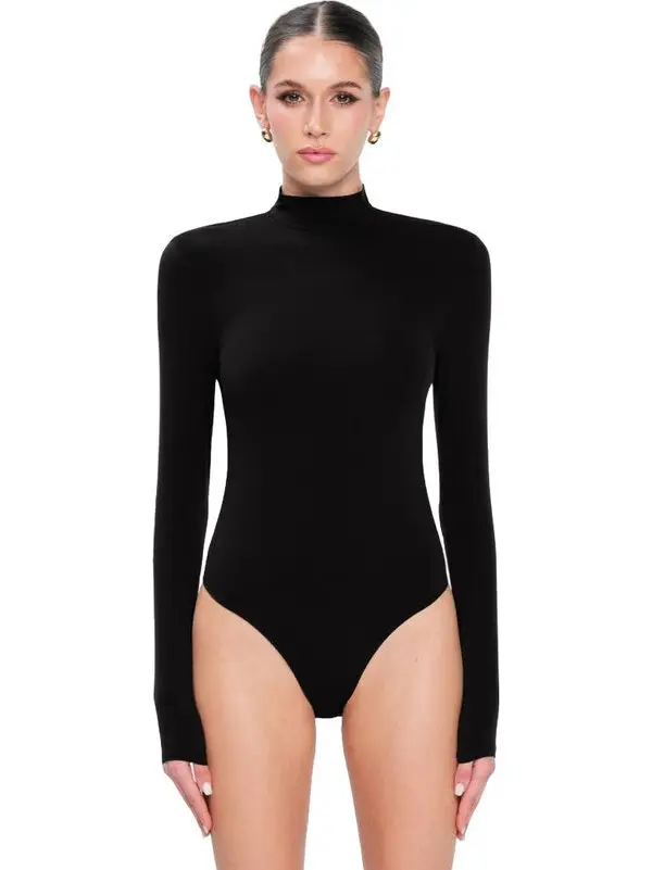 OW Lexi Turtleneck Bodysuit - Espresso