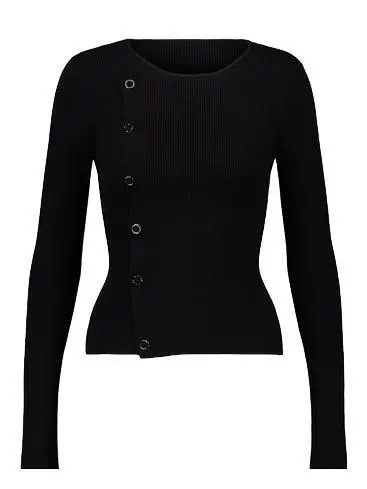 SAEMDI Deconstructed Rib Top - Black