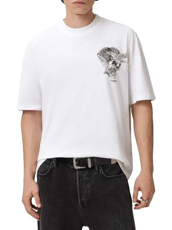ALLSAINTS Mysteries Cotton Graphic T-shirt - Optic White