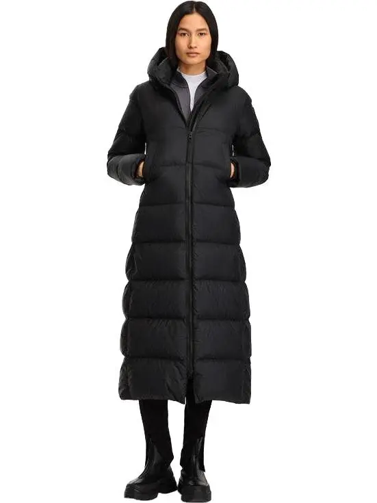 Canada Goose Mystique Long Puffer Coat - Black