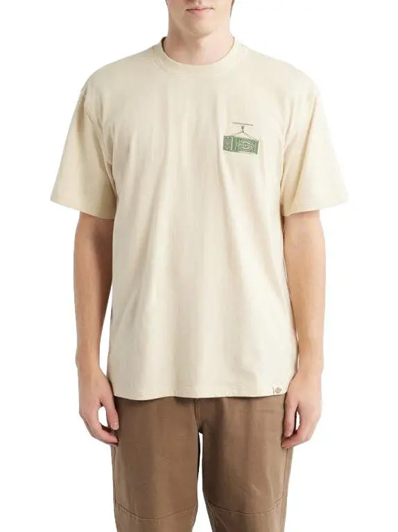Dickies Apison Cotton Graphic T-shirt - Wood Ash