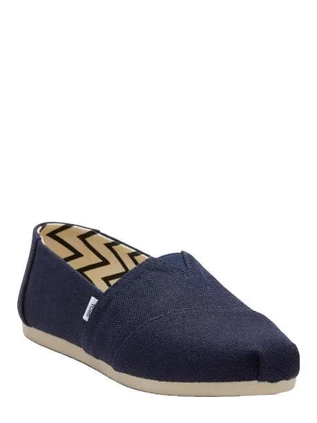 Toms Classic Alpargata Espadrille Slip-on - Navy Heritage Canvas