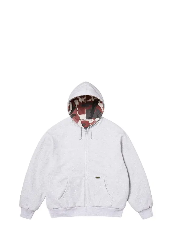 Supreme Reversible Zip Up Hooded Sweatshirt - Grey