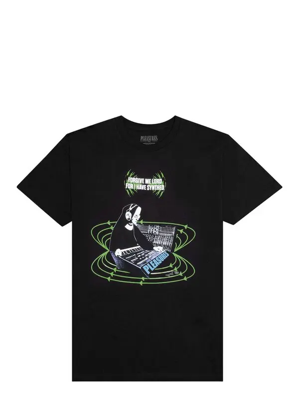 PLEASURES Synth Graphic T-shirt - Black