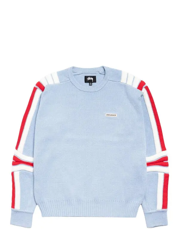 StÜssy Moto Knit Sweater - Blue