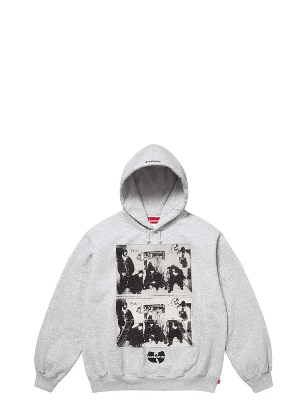 Supreme X Wu-tang Clan Hooded Sweatshirt - Grey
