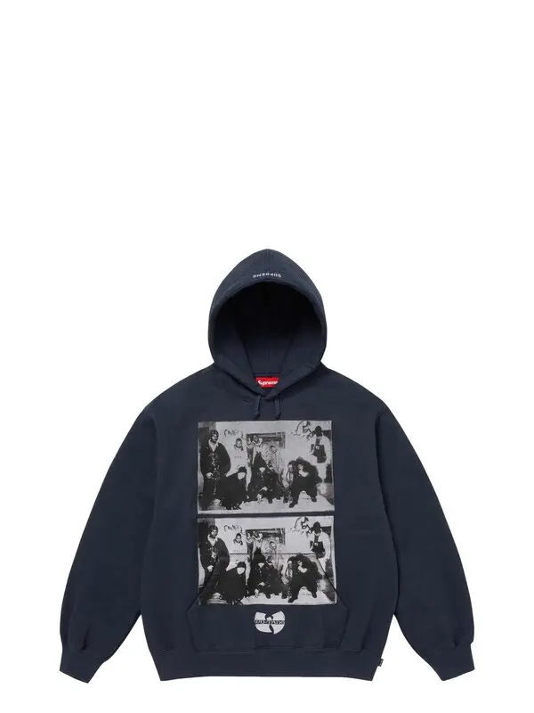 Supreme X Wu-tang Clan Hooded Sweatshirt - Blue