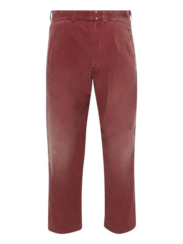 PALY HOLLYWOOD Synanon Cord Pleated Pant - Red