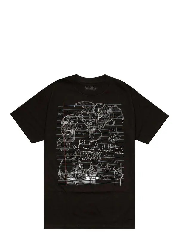 PLEASURES Homework T-shirt - Black