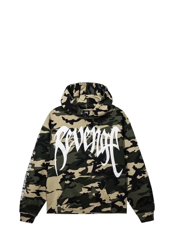 REVENGE X Xxxtentacion Kill Camo Hoodie - Green