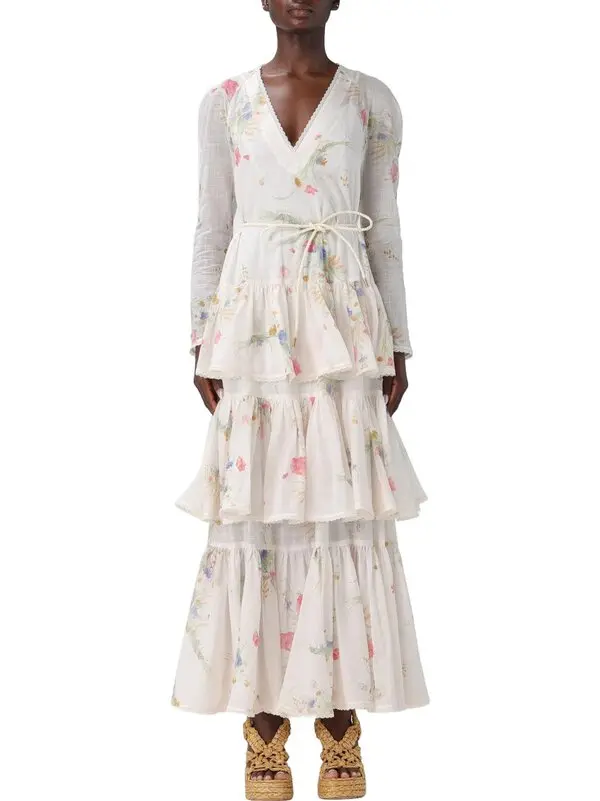 Zimmermann Printed Dress - White