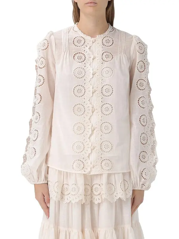 Zimmermann Lace Detailed Shirt - Ivory
