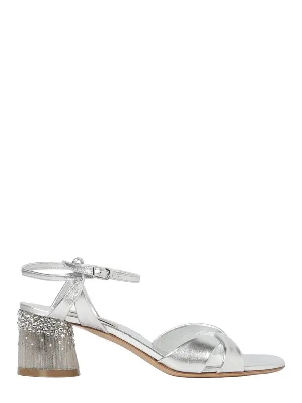 Casadei Heeled Sandals - Silver