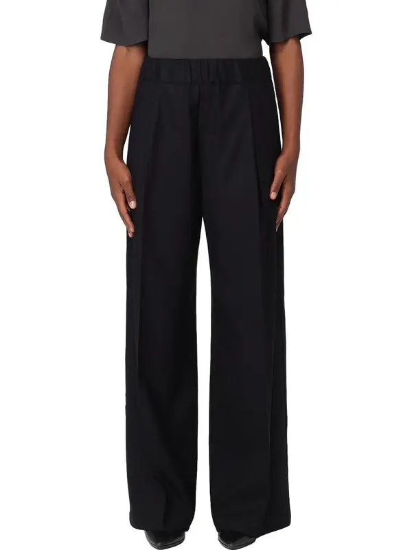 SEMICOUTURE Wide Leg Trousers - Black