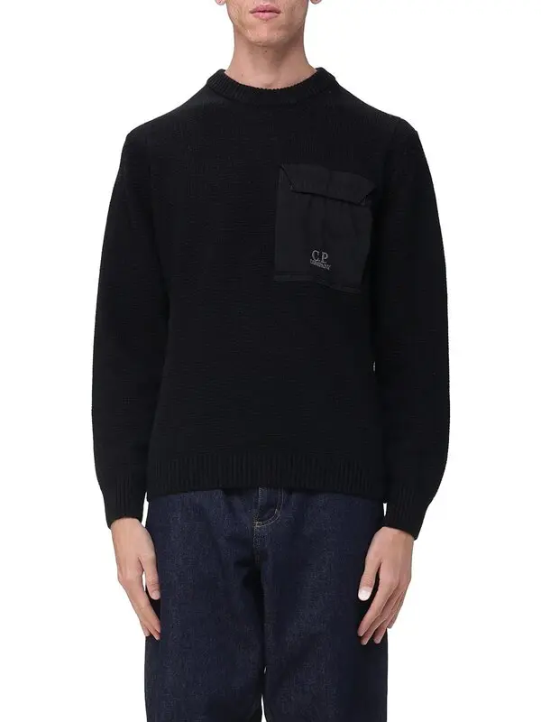 C.P. COMPANY Pullover Sweater - Black