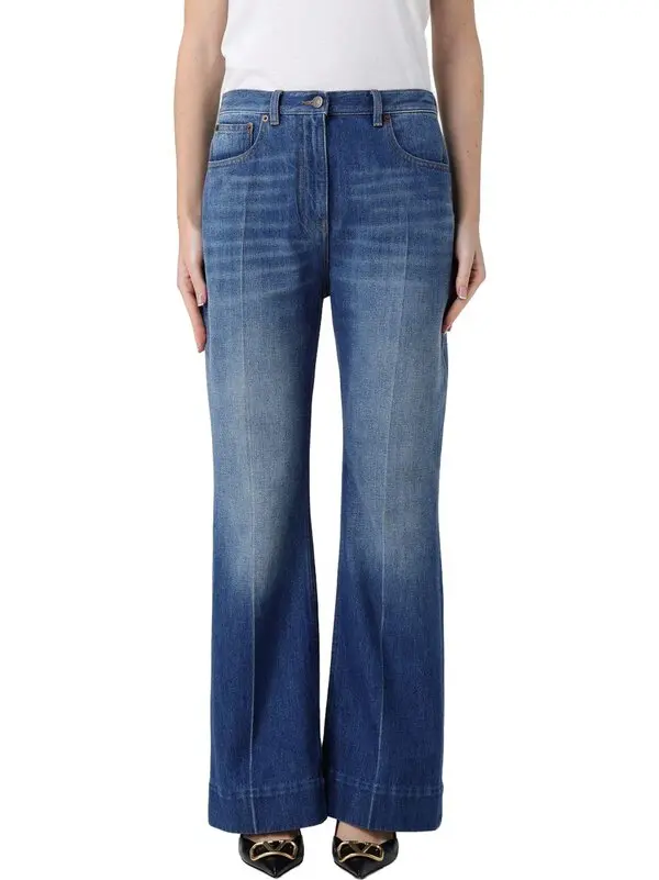 Valentino Garavani Wide Leg Jeans - Blue