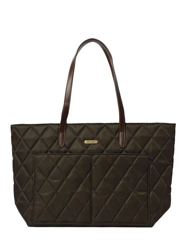 Barbour Quilted Tote Bag - Green