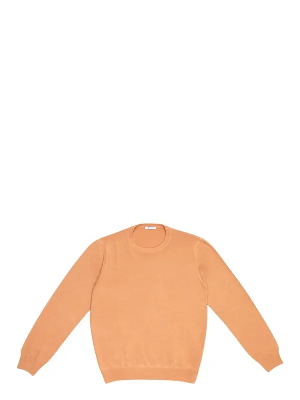 Boglioli Virgin Wool Crewneck Sweater - Orange