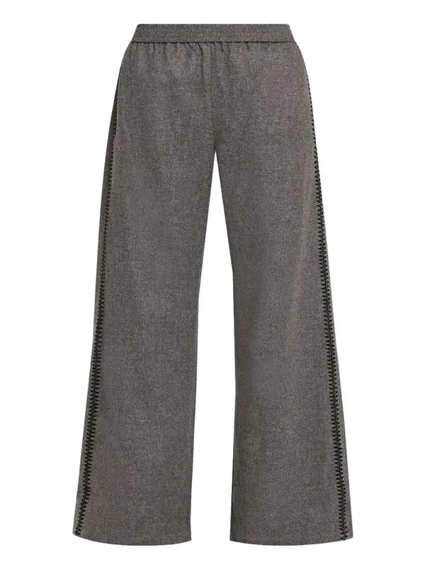 SEBLINE Marocaine Side-stripe Pajama Pants - Gray