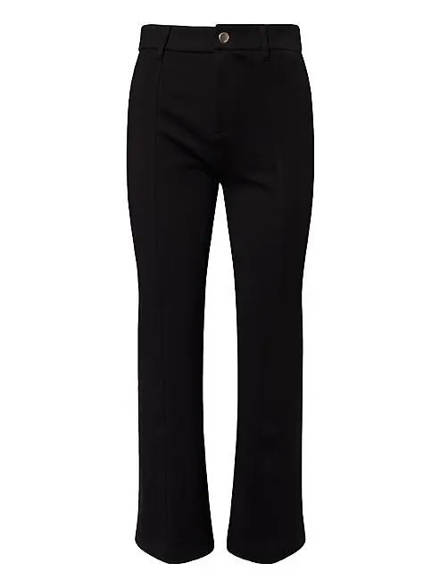 Paige Nixie Straight-leg Stretch-woven Trousers - Black