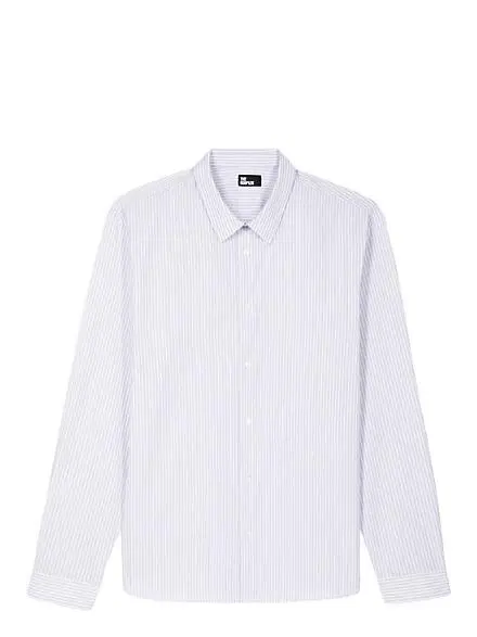 The Kooples Pinstripe Long-sleeve Cotton Shirt - Blue White