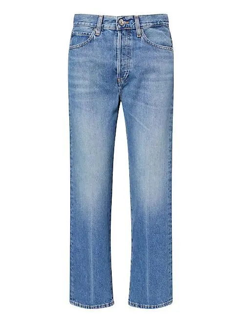 FRAME The Vertical Crop-leg Denim Jeans - Drift
