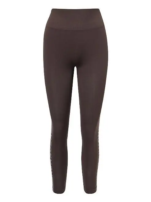 ADANOLA Jacquard Seamless Stretch-jersey Leggings - Coffee Bean